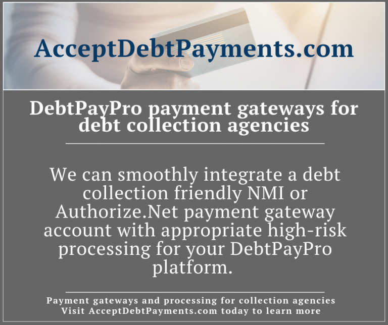 DebtPayPro payments for collection agencies and attorneys